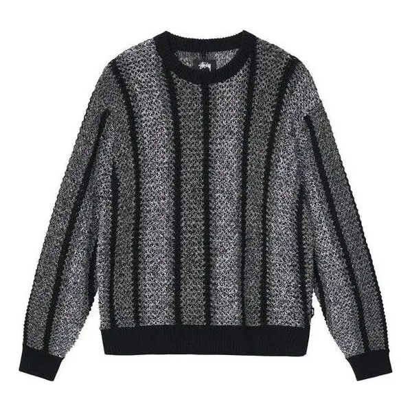 StÜssy Baja Loose Gauge Sweater - Grey