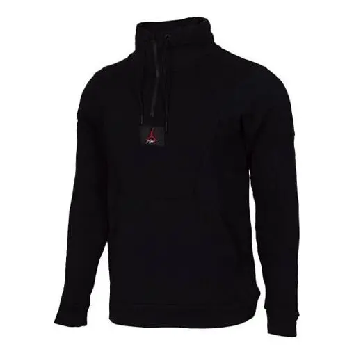 JORDAN Air Half-zip Athleisure Sweatshirt - Black