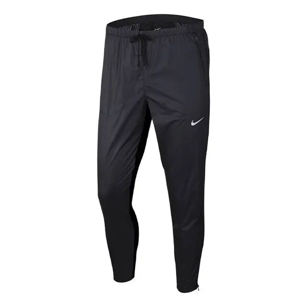 Nike Phenom Elite Shield Run Division Water Repellent Running Sports Long Pants - Black