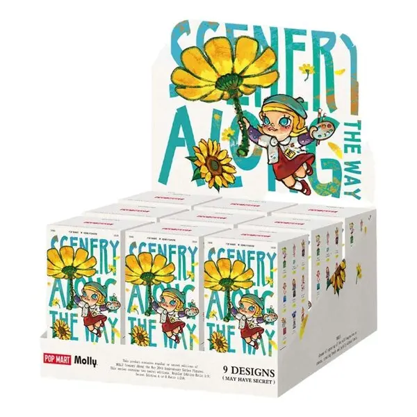 POP MART Molly Scenery Along The Way 20th Anniversary Series Blind Box Case - Multi-color