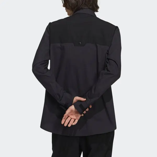 Adidas Originals Chest Solid Color Long Sleeves Shirt Black