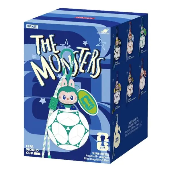 POP MART The Monsters X Fifa Series Football Shaped Mini Bag Blind Case - Multi-color
