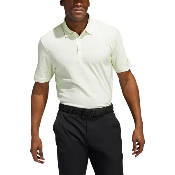 Adidas Ss22 Small Geometry Pattern Printing Short Sleeve Light Green Polo Shirt