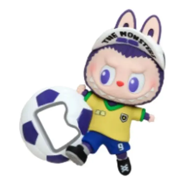POP MART The Monsters X Fifa Series "deciding Goal" Bottle Opener Fridge Magnet - Multi-color