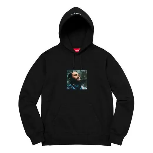Supreme Marvin Gaye Hooded Sweatshirt - Black