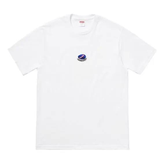 Supreme Fw18 Bottle Cap Tee Logo Tee - White