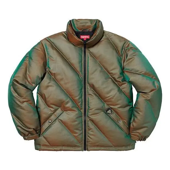 Supreme Iridescent Puffy Jacket - Green