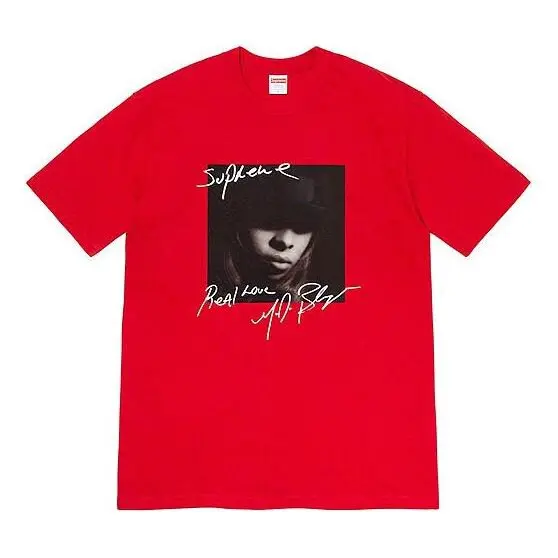 Supreme Fw19 Week 1 Mary J. Blige Tee Character Short Sleeve - Red