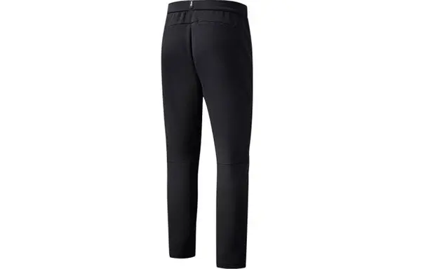 FILA Athletics Knit Straight Solid Color Gym Sports Pants Black