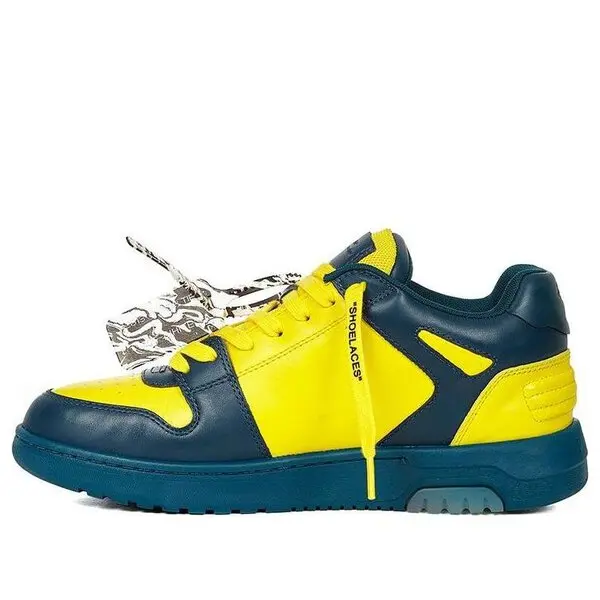 Off-White Out Of Office Zip Tie Sneakers - Yellow/navy