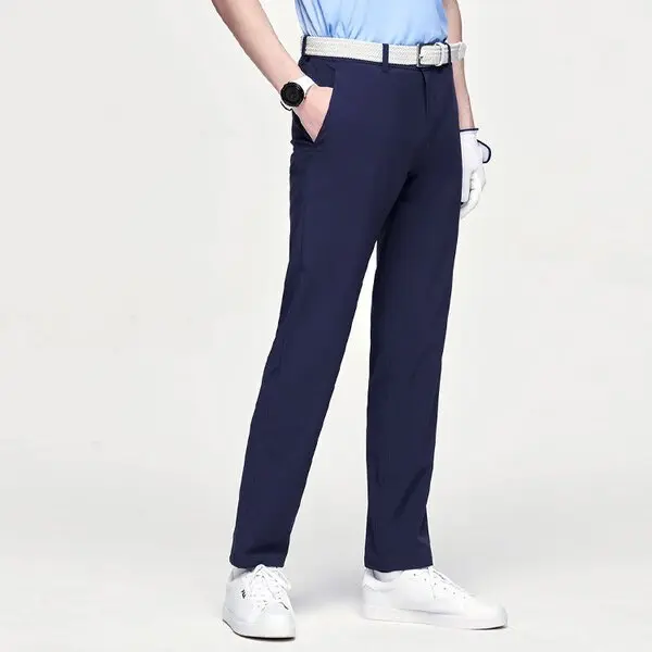 FILA Solid Color Gym Woven Sports Long Pants