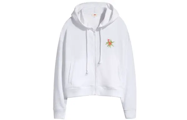 LEVI'S Embroidered Zip-up Hoodie