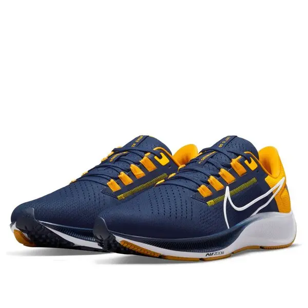 Nike Zoom Pegasus 38 "west Virginia" Low Top Sneakers - Blue/white