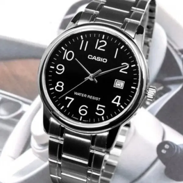 Casio Analog Quartz Watch With Water Resistance - Black
