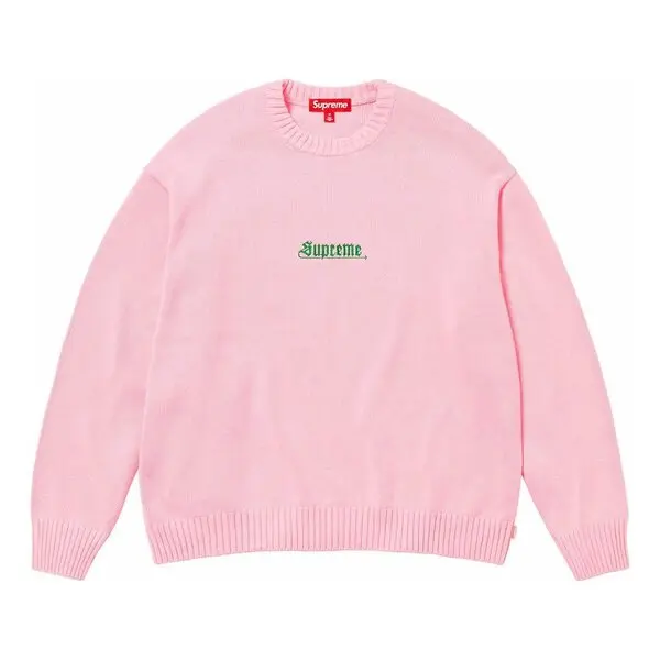 Supreme Old English Sweater - Pink