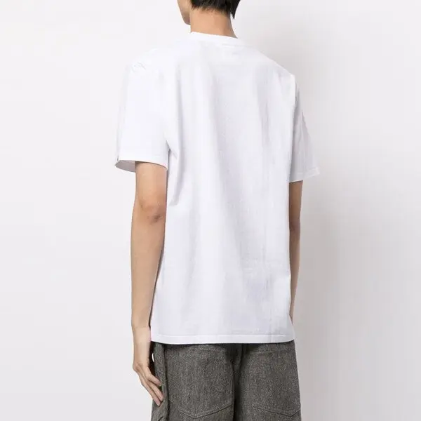 A BATHING APE Plaid Small Short Sleeve Tee - White