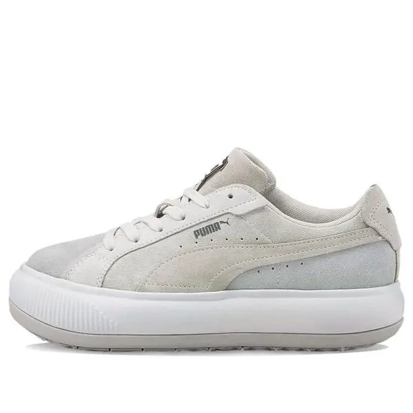PUMA Suede Mayu Raw Low Top Sneakers - Gray/white