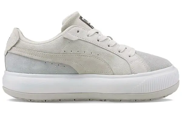 PUMA Suede Mayu Raw Low Top Sneakers - Gray/white