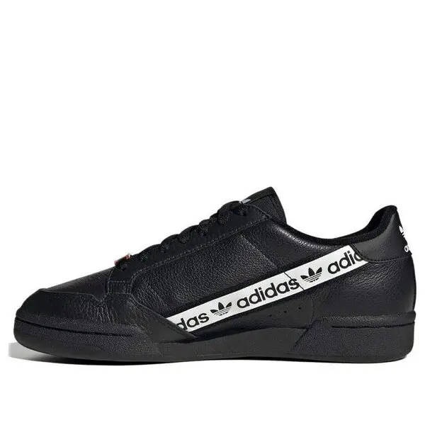 Adidas Continental 80 "wordmark Side Stripe" Sneakers - Black