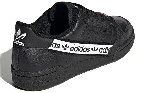 Adidas Continental 80 "wordmark Side Stripe" Sneakers - Black