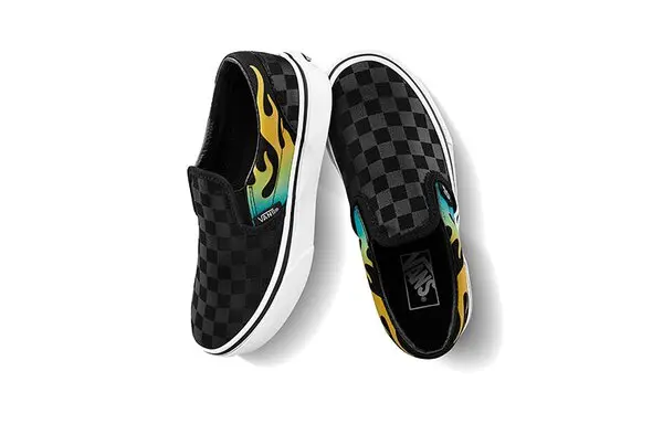 VANS Classic Slip-on Flame Checkerboard