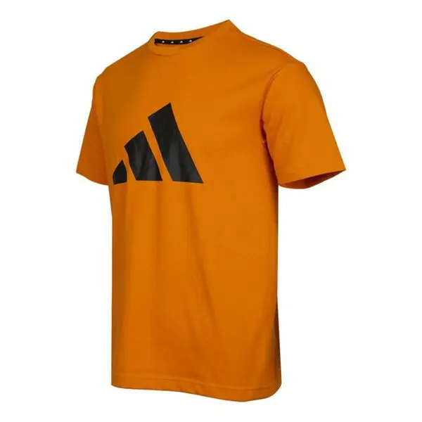 Adidas Fi 3b Tee Athleisure Casual Sports Round Neck Breathable Short Sleeve Earthy T-shirt - Yellow