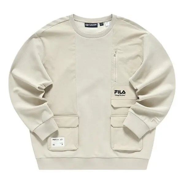 FILA FUSION Collection Change The Game Logo Sweatshirt - Beige