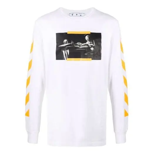 Off-White Fw21 Caravaggio Painting Long Sleeves T-shirt - White