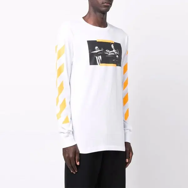 Off-White Fw21 Caravaggio Painting Long Sleeves T-shirt - White