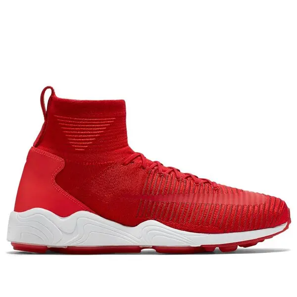Nike Zoom Air Mercurial Xi Flyknit High-top Sneakers - Red/grey