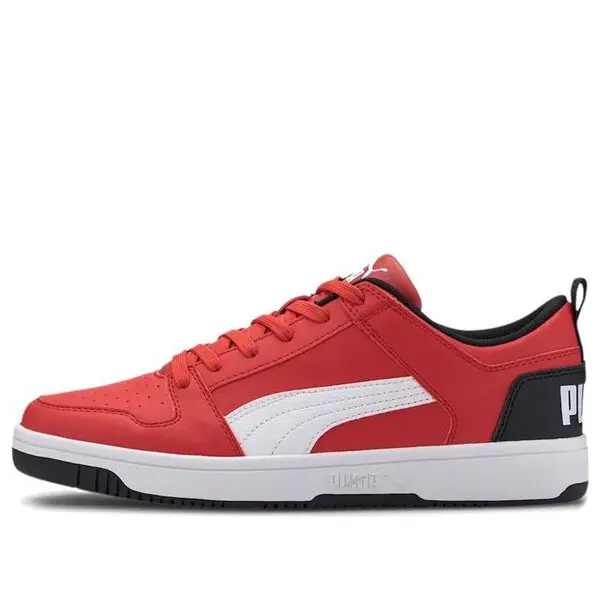 PUMA Rebound Layup Lo Sneakers - Black/red