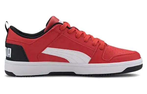 PUMA Rebound Layup Lo Sneakers - Black/red