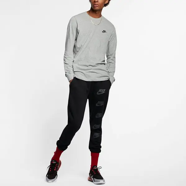 Nike Embroidered Logo Long Sleeve T-shirt - Multi-color