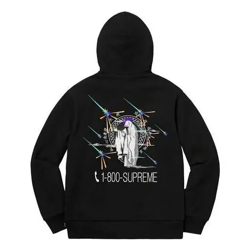 Supreme 1-800 Hooded Sweatshirt - Black