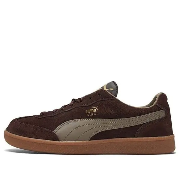 PUMA Liga Suede Low Casual Board Shoes - Brown/brown