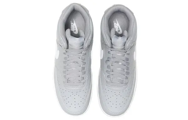 Nike Court Vision Mid Top Sneakers - Gray/white
