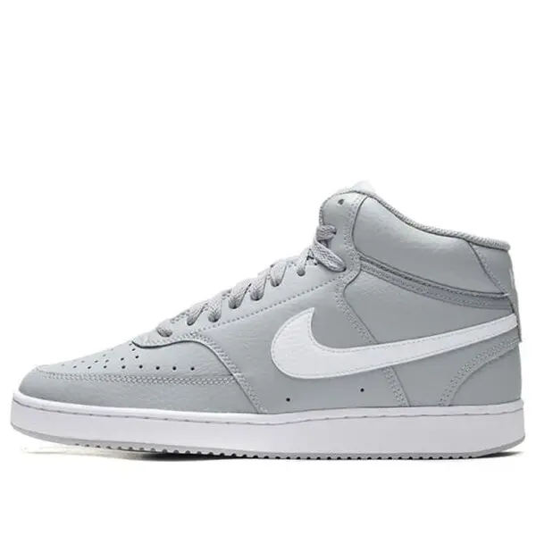 Nike Court Vision Mid Top Sneakers - Gray/white