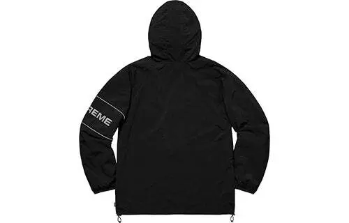 Supreme Ripstop Hooded Pullover Waterproof Interchange Jacket - Black