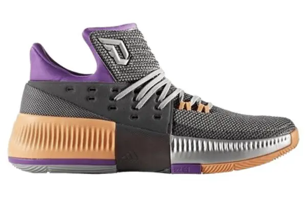 Adidas Dame 3 'all Star' Sneakers - Multi-colorgray/gold/gray