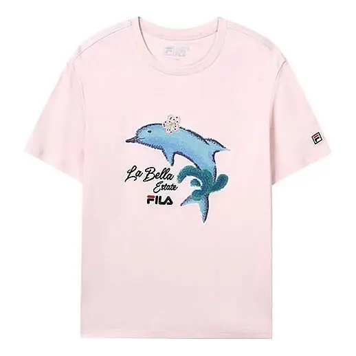 FILA Dolphin Print T-shirt - Pink