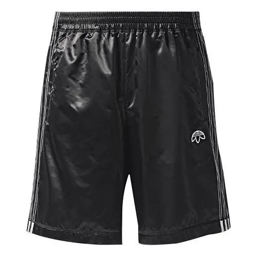 Adidas Alexander Wang Crossover Satin Sports Shorts - Black