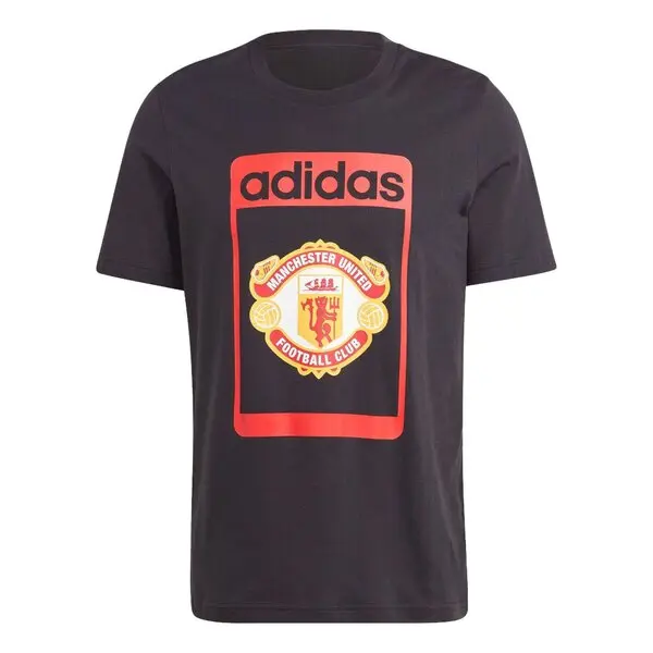 Adidas Manchester United Og Graphic T-shirt Asia Sizing 'black - Black/red