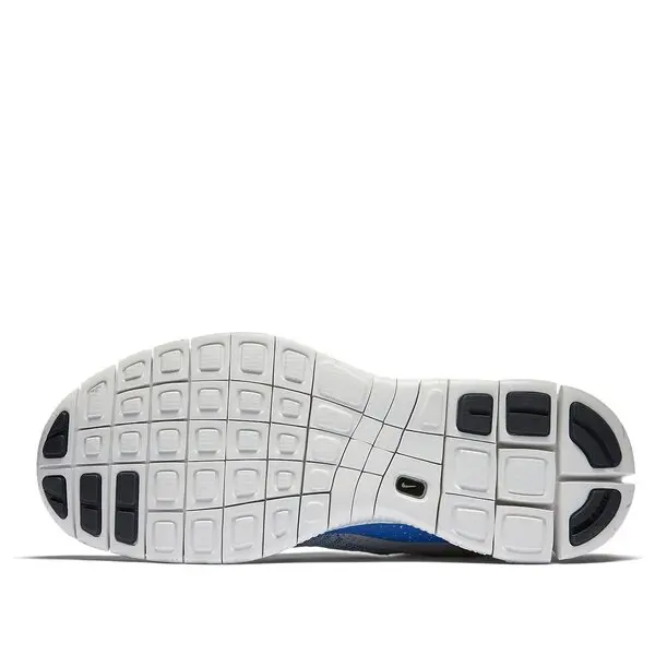 Nike Free Flyknit Mercurial High Top Sneakers - Grey/blue