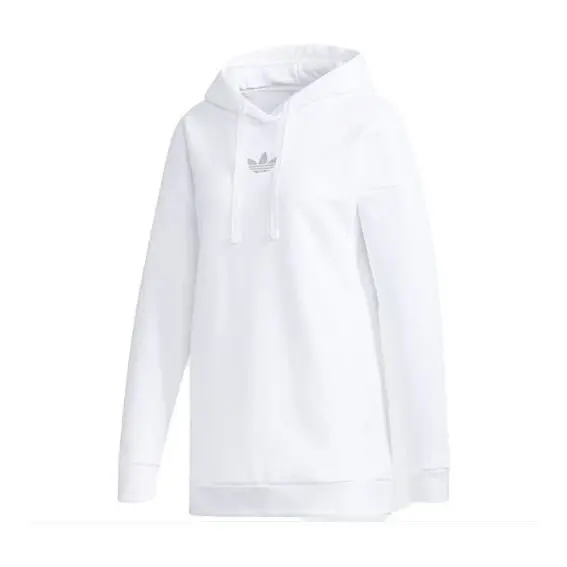 Adidas Trefoil Hoodie Silver - White