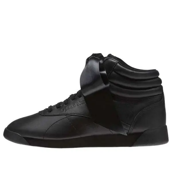 REEBOK Freestyle Hi Satin Bow High Top Sneakers - Black
