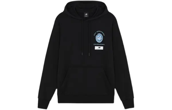 NEW BALANCE Alphabet Character Printing Pattern Hooded Long Sleeves