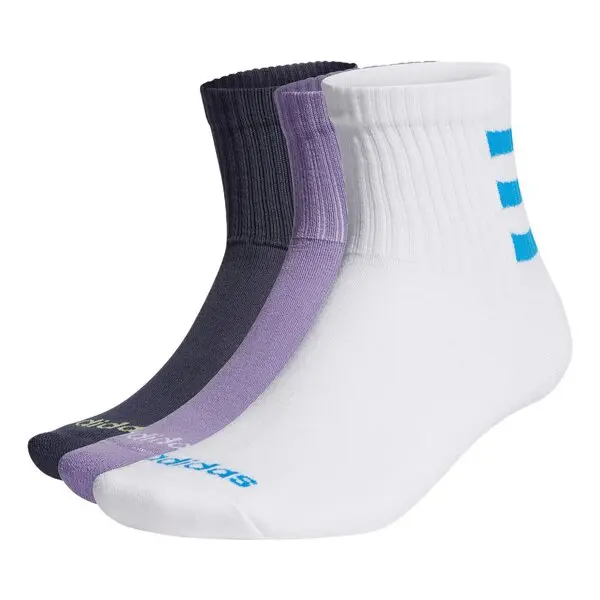 Adidas Neo Alphabet Stripe Crew Socks 3 Pairs - Default Color