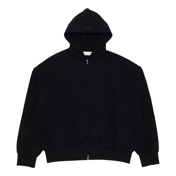 Fear Of God Classic Full Zip-up Hoodie - Jet Black