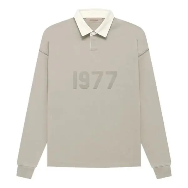 Fear Of God Fw22 1977 Henley Rugby Polo 'smoke - Grey