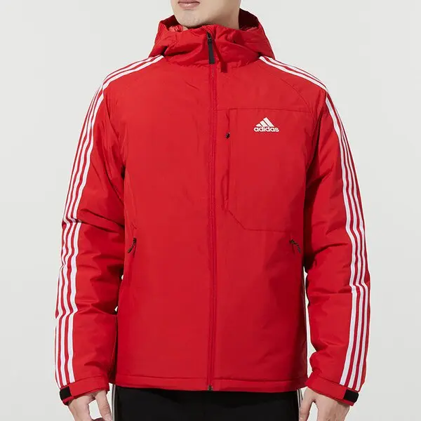 Adidas 3-stripes Hooded Down Jacket - Default Color